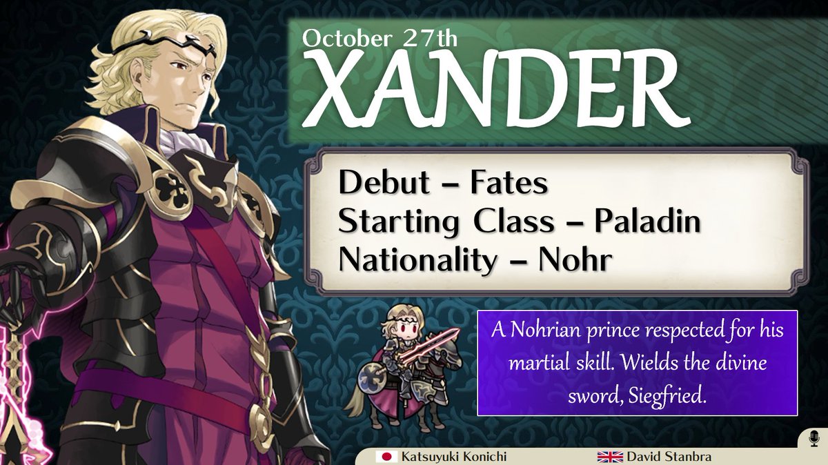red lady hot era on Twitter: "RT @FE_BirthdayBot: Today, October 27th, is Xander's birthday!"