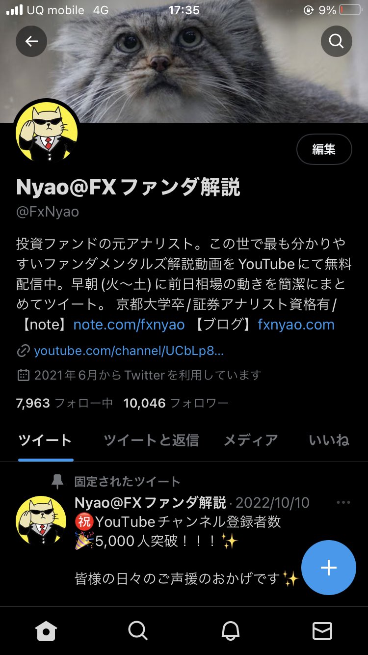 Nyao@FXファンダ解説 on Twitter: "㊗️フォロワー様1万人突破！！ 大変嬉しいです！ 私のアカウントでは 以下コンテンツをお届けしています！ "20秒でわかる昨日の振り返り ...