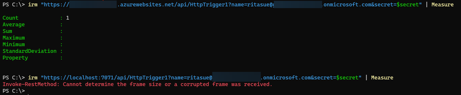 Guy Leech on Twitter: "With help from @Mracket I've got my 1st ever functioning @Azure Function ...