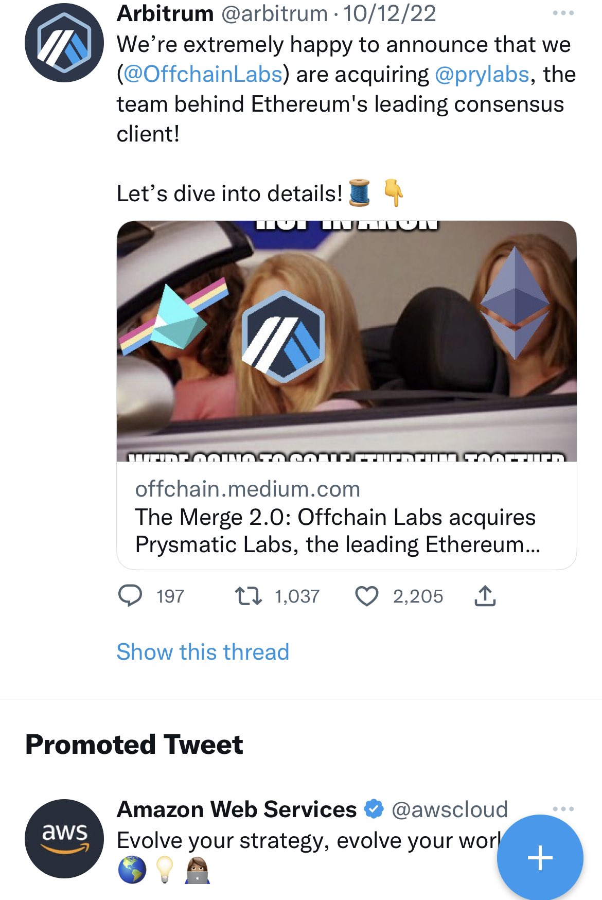 AndrewSaunders.eth @ on Twitter: "A lot of companies like to claim they are “the AWS of Web3 ...