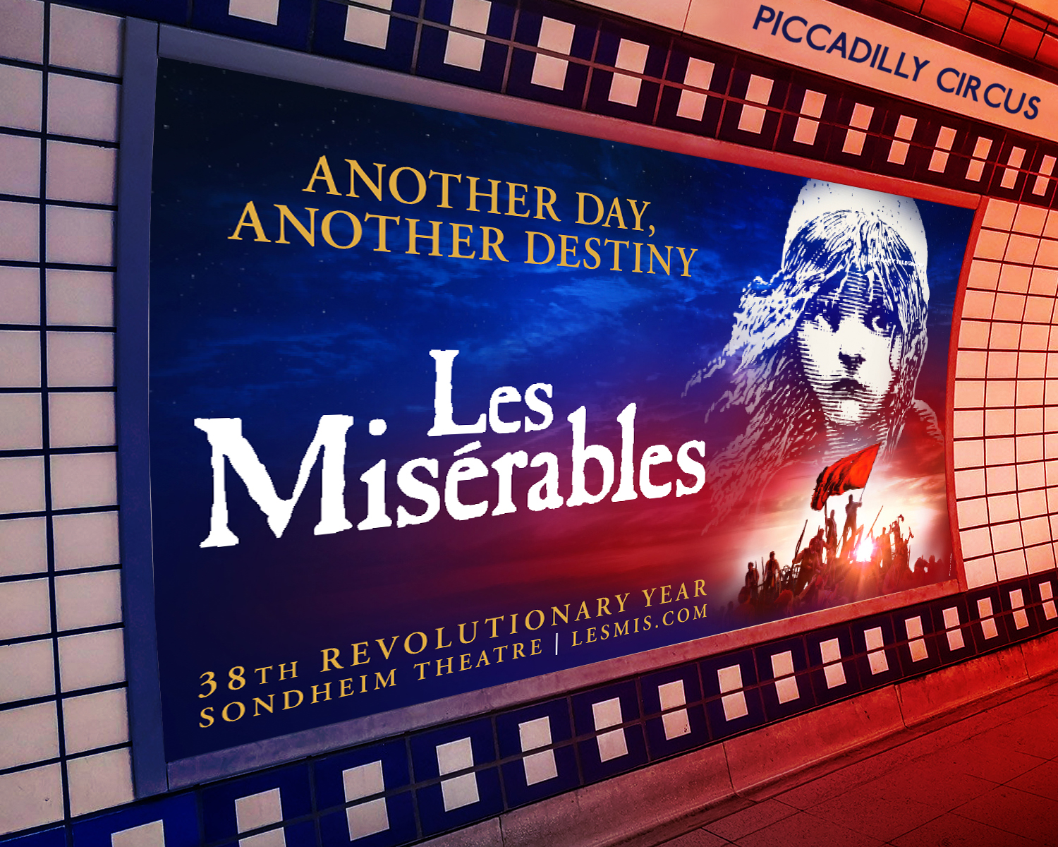 Les Miserables Broadway 2022 Poster