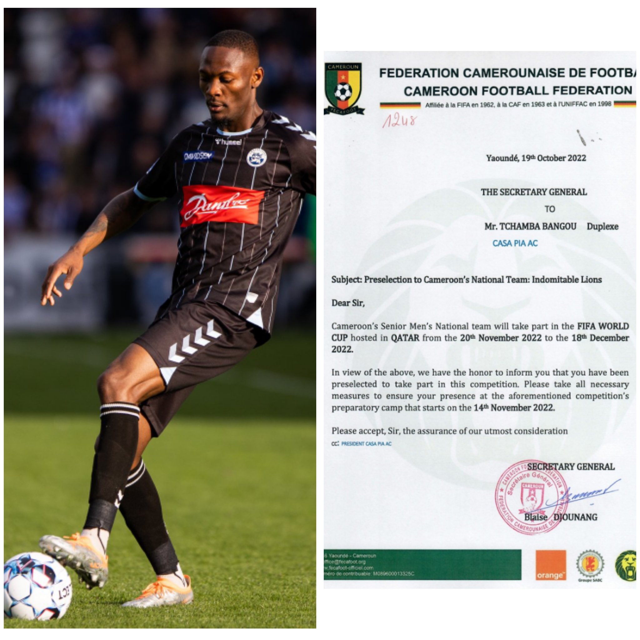 Coupe du Monde 2022: Duplexe Tchamba présélectionné par Rigobert Song Coupe du Monde 2022: Duplexe Tchamba présélectionné par Rigobert Song