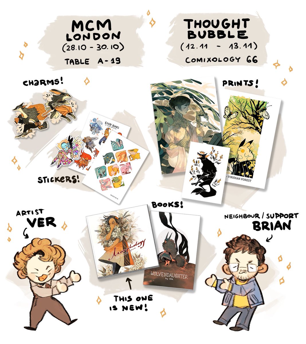 「I am tabling at MCM London and ThoughtBubble, you should dro」VER ...