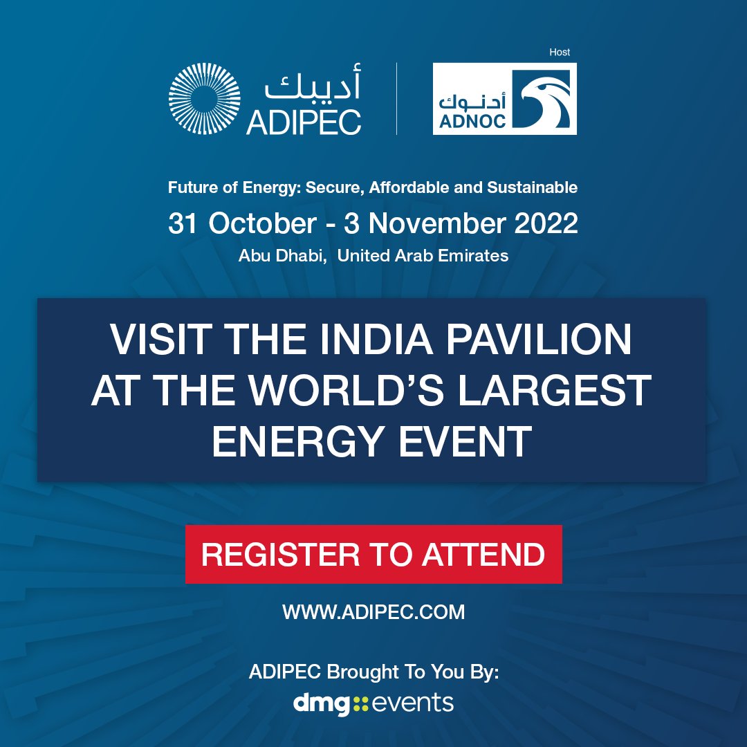 ADIPEC on Twitter: "Visit the India Country Pavilion at ADIPEC 2022, the world’s largest energy ...