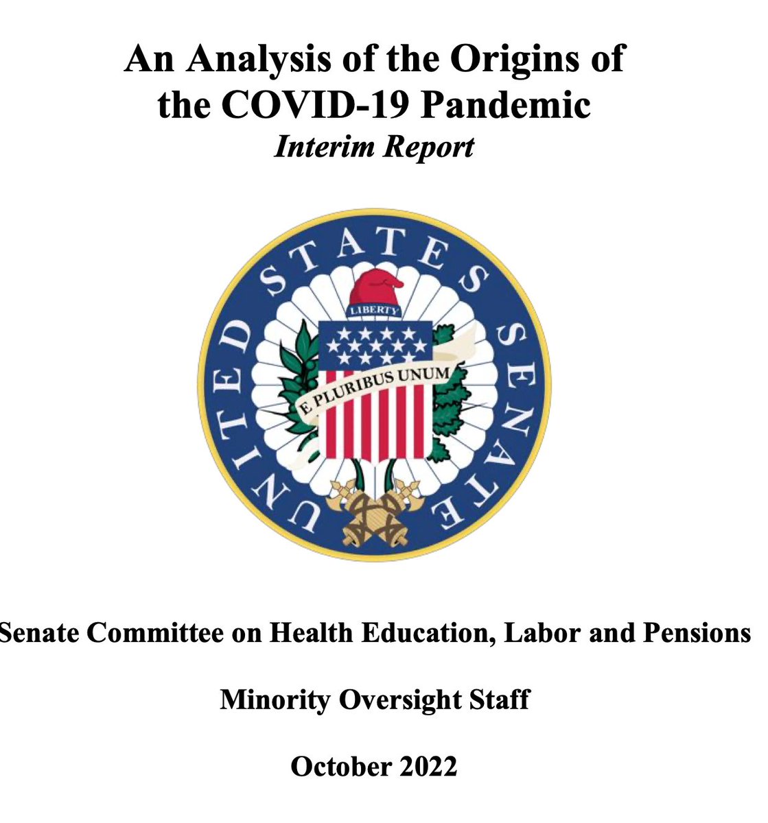 Senate HELP Committee Republicans' interim report on the origins of ...