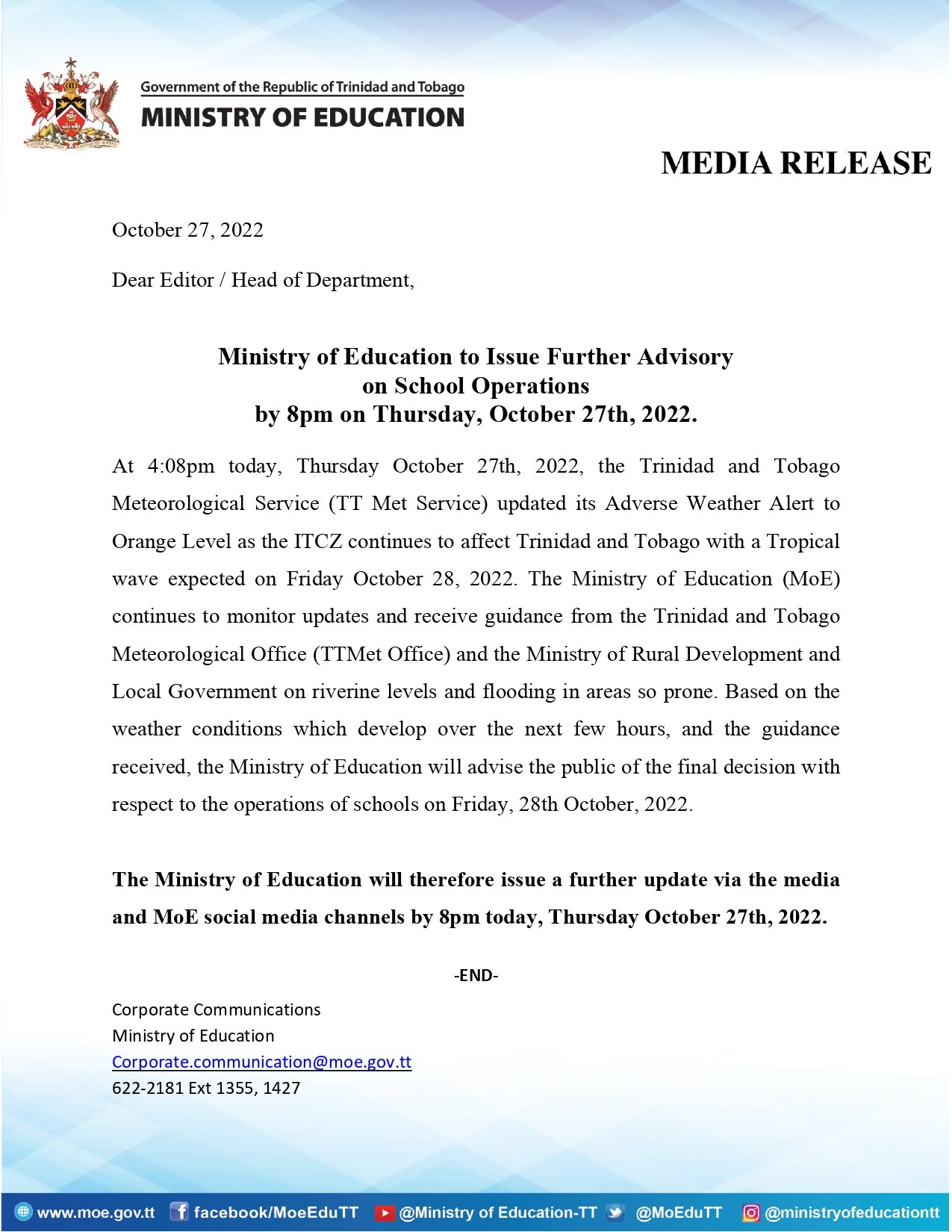 Ministry of Education | Trinidad and Tobago on Twitter: Ministry of Education | Trinidad and Tobago on Twitter: