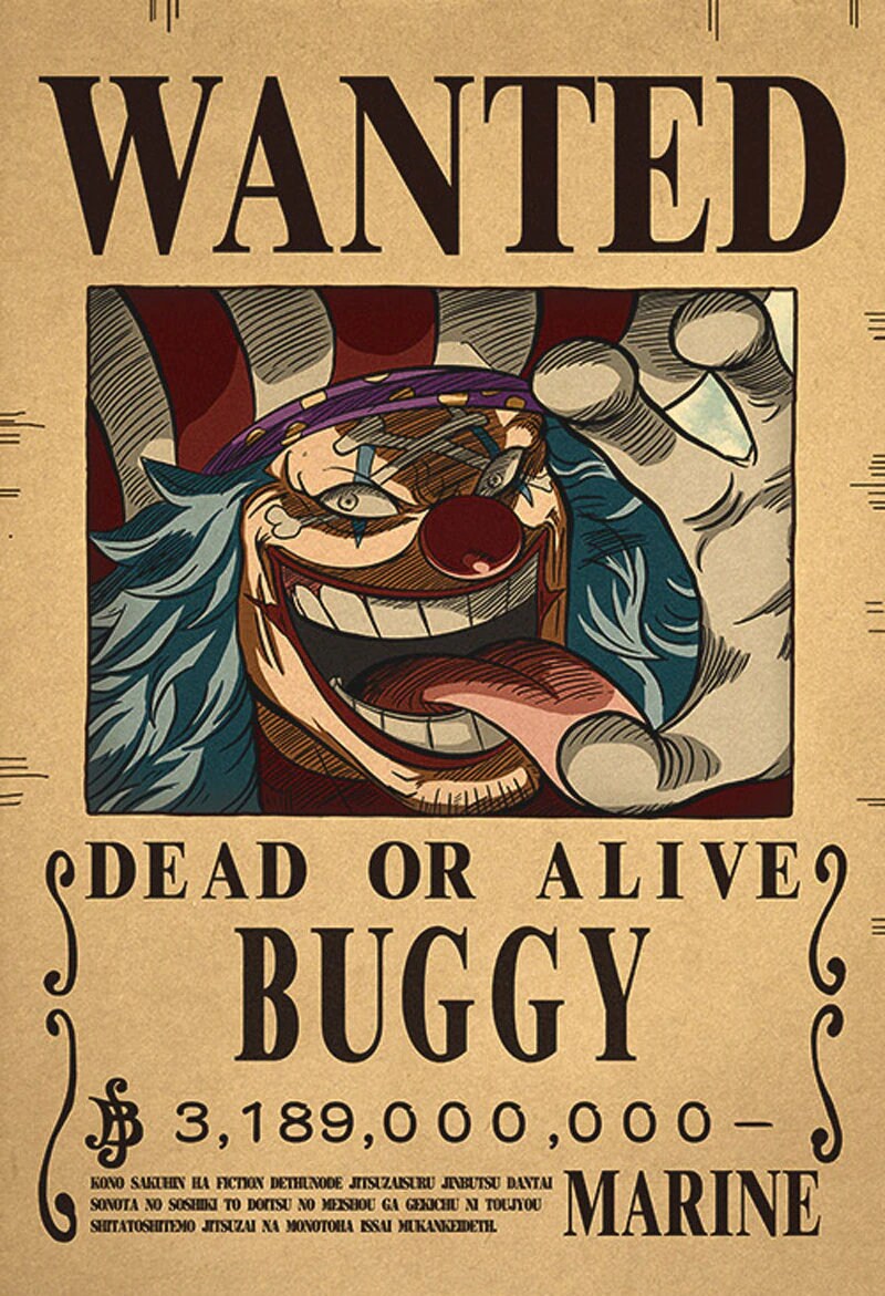 One Piece Wanted Posters 2022