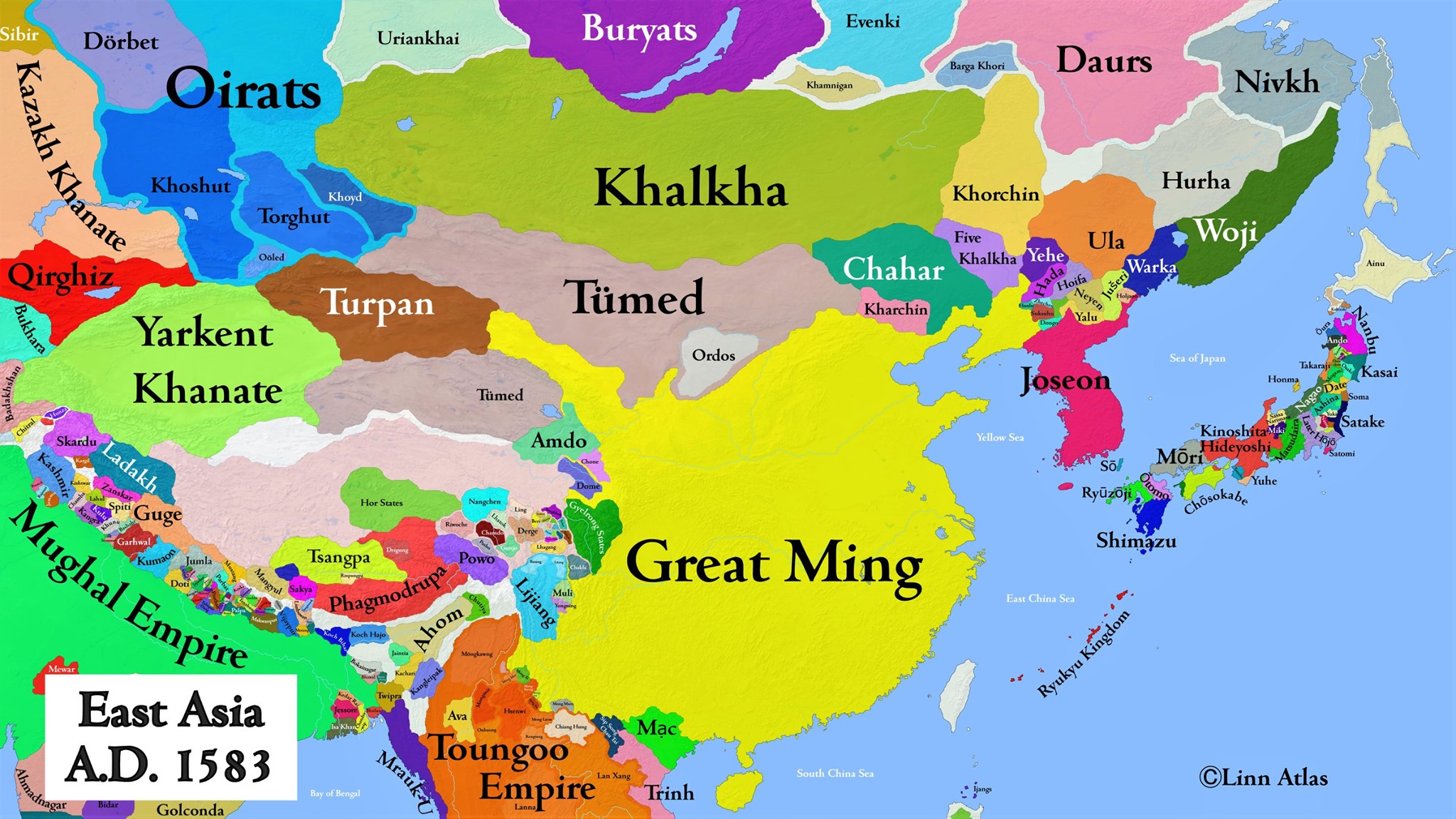 East Asia Map 2022