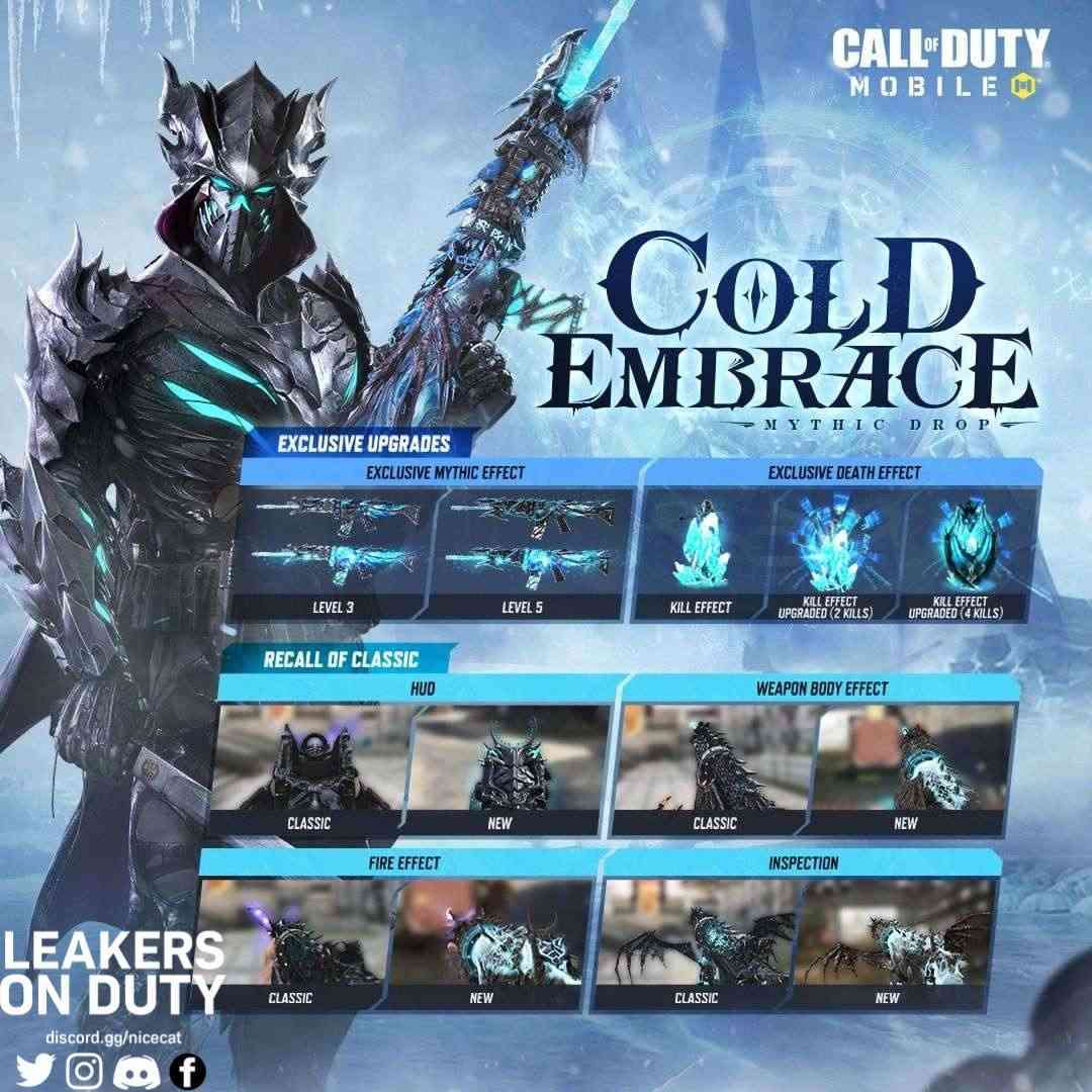 Leakers On Duty on Twitter: "🔴 Cold Embrace Mythic Drop Duration Duration : 28 Oct ~ 17 Nov # ...