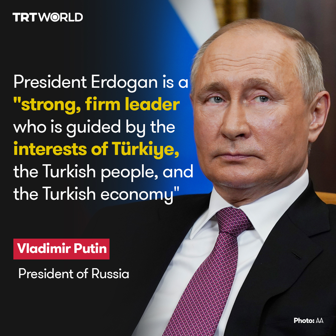 TRT World on Twitter: "Russian President Vladimir Putin praises Turkish President Recep Tayyip ...