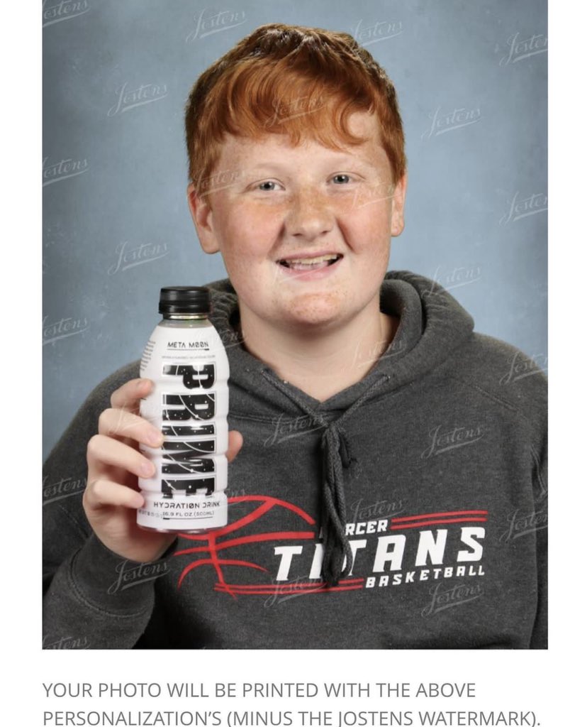 KID BROUGHT PRIME TO HIS YEARBOOK PHOTO Logan Paul @loganpaul
