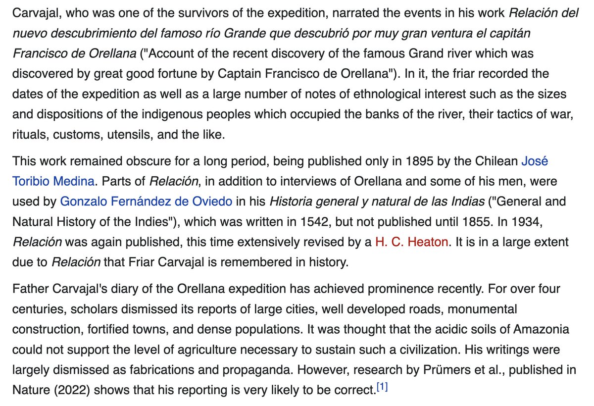 A chronicle of the first europeans to sail the whole Amazon river, in ...
