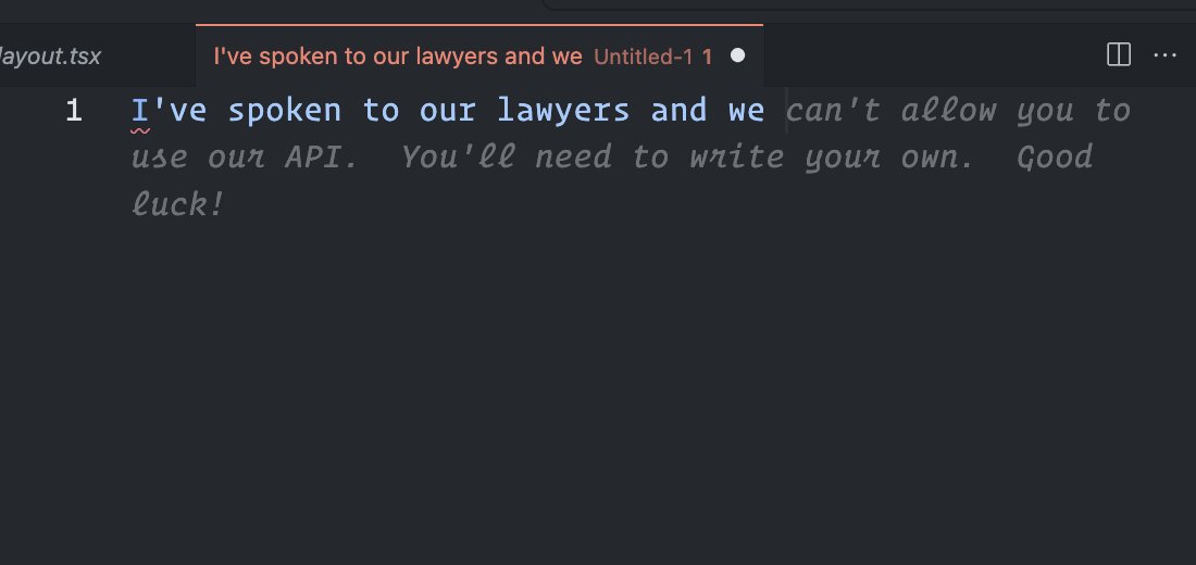 Jared Palmer on Twitter: "GitHub Copilot is savage https://t.co/bDAZoc9U8J" / Twitter
