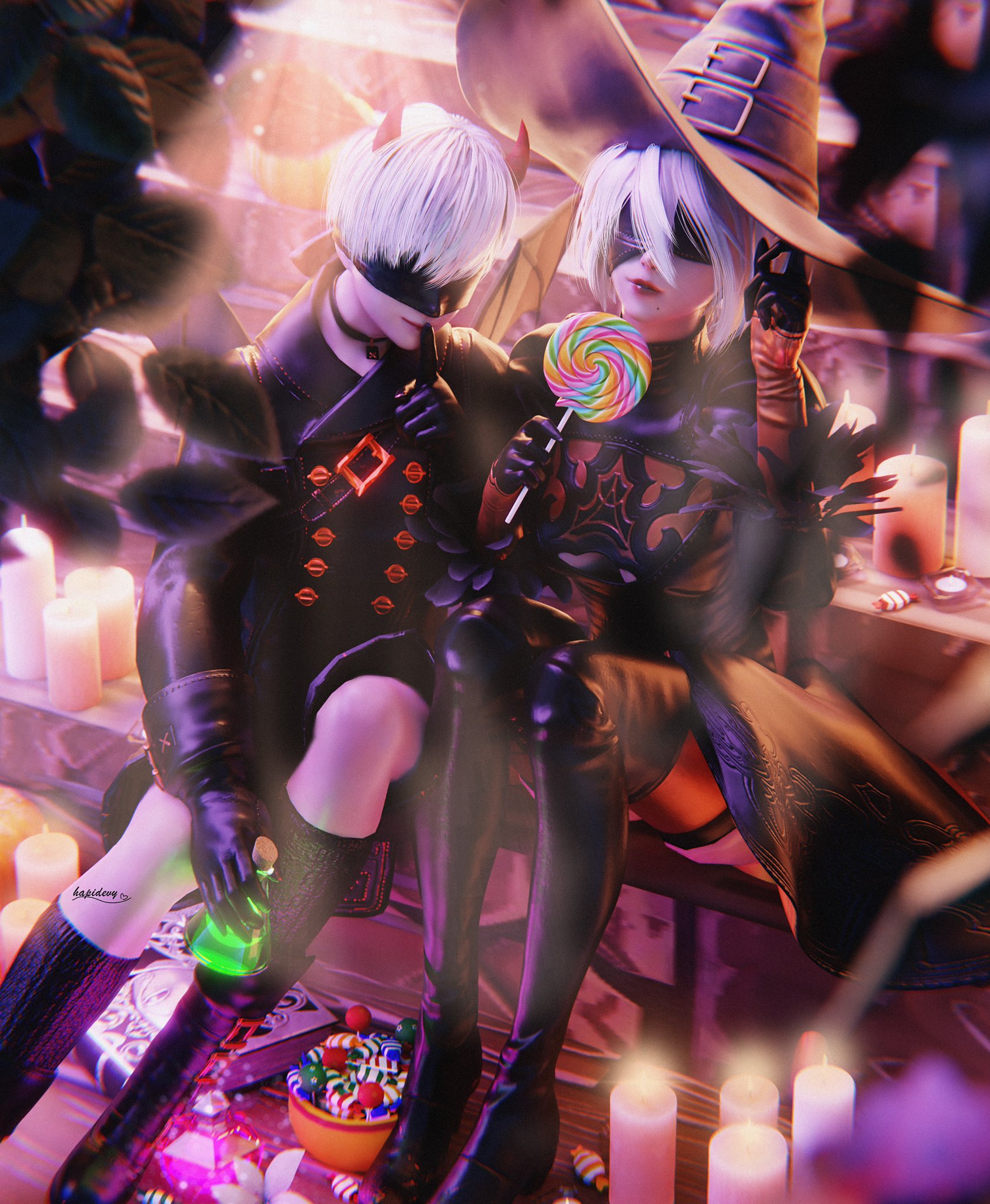 Devy 🎃 on Twitter: "Halloween androids. #NieRAutomata https://t.co/mZmbOnHZP7" / Twitter