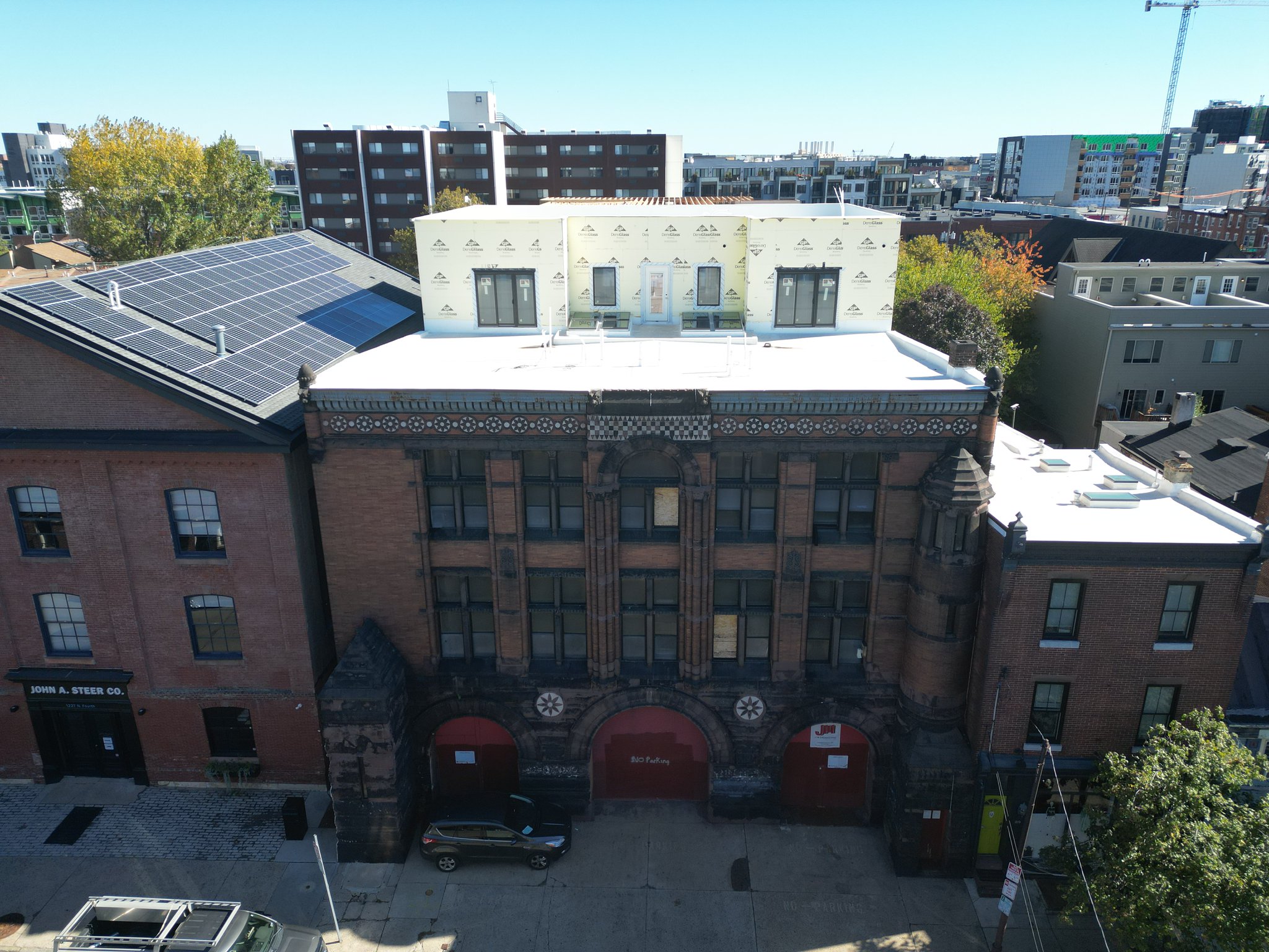 Rising Real Estate on Twitter: "Construction Update: an adaptive reuse project is well underway ...