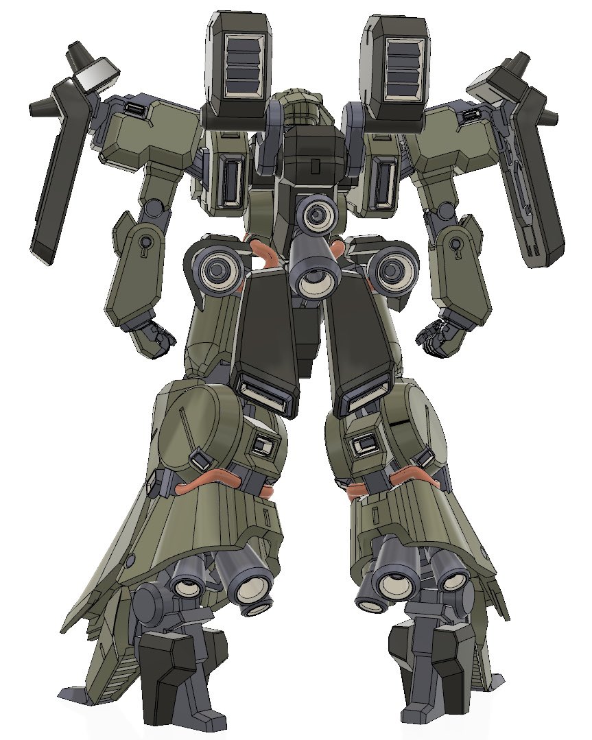 N☆NI @ NOSTARTOYS.com on Twitter: "Made some small changes for the 1/144 AMX-014R Reben Wolf GK ...