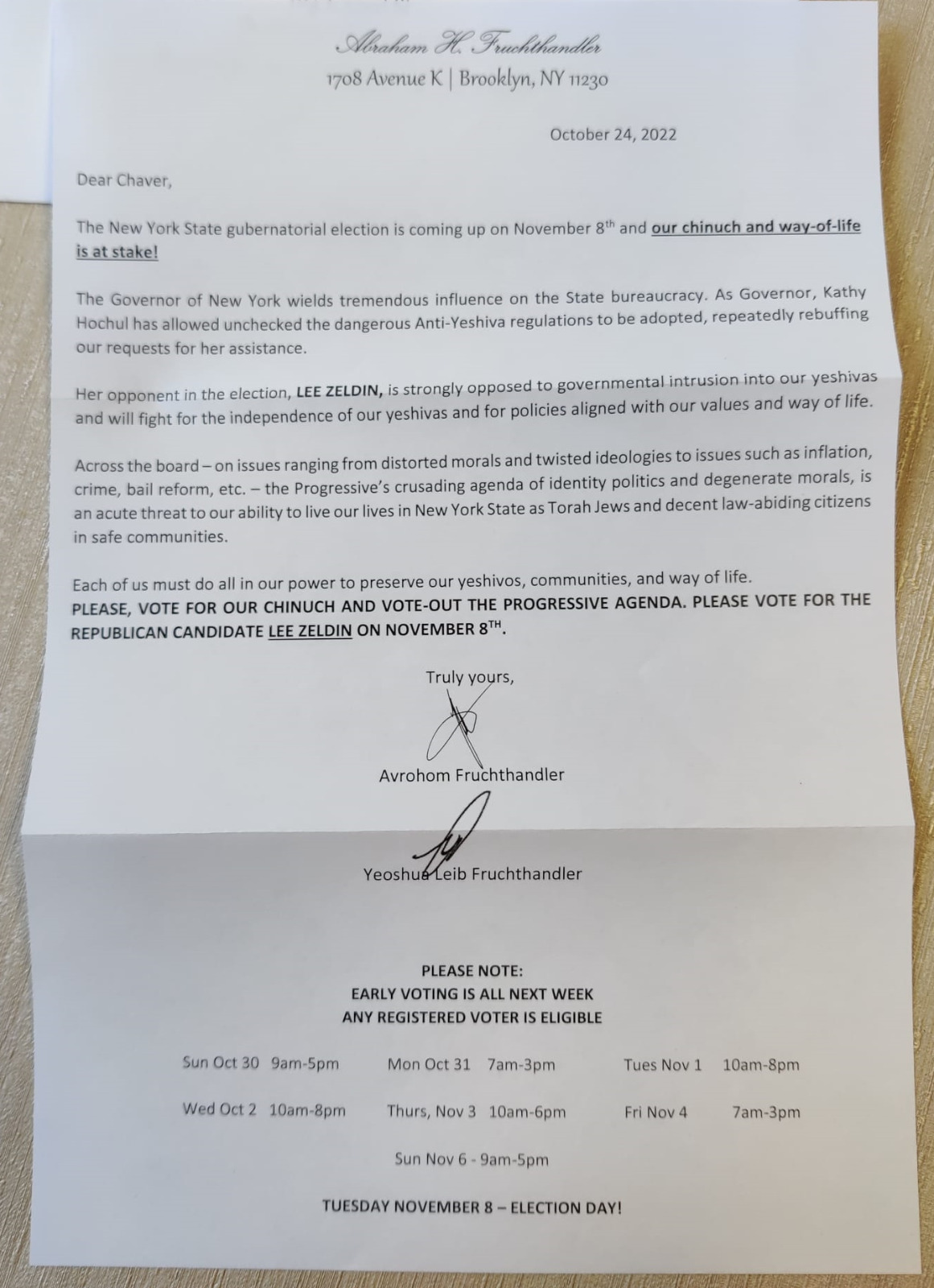 Ultra Hasid on Twitter: "Dear @nmoster, A tweet with this letter by @elizashapiro from the ...