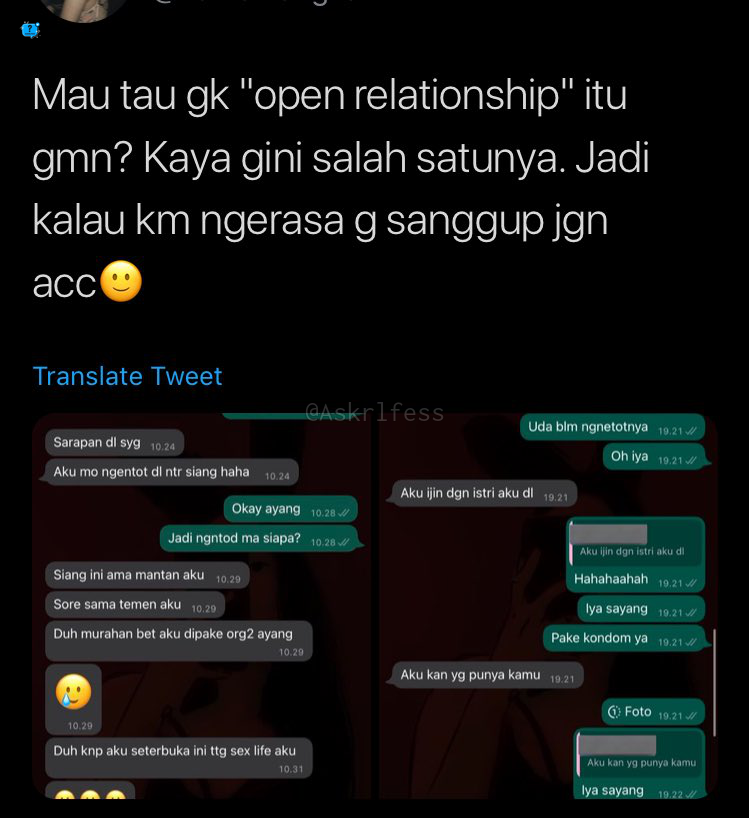 Askrlfess on Twitter: "[askrl] cw // 🔞 kok bs ada org yg sk ngntot sna sini gk ngrti w"