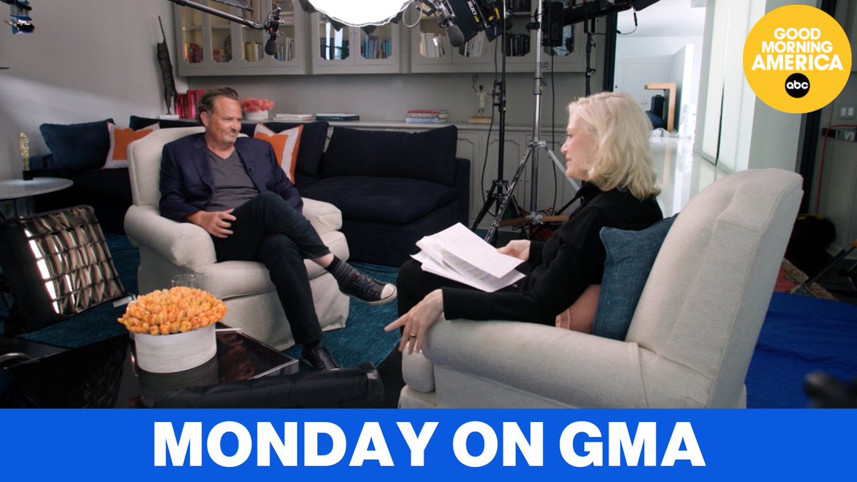 MONDAY ON @GMA: Matthew Perry joins us live following his interview ...
