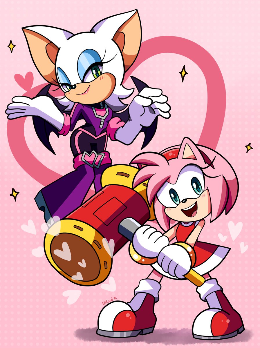 「I love Amy's and Rouge's design for Soni」|💜Domestic💜のイラスト