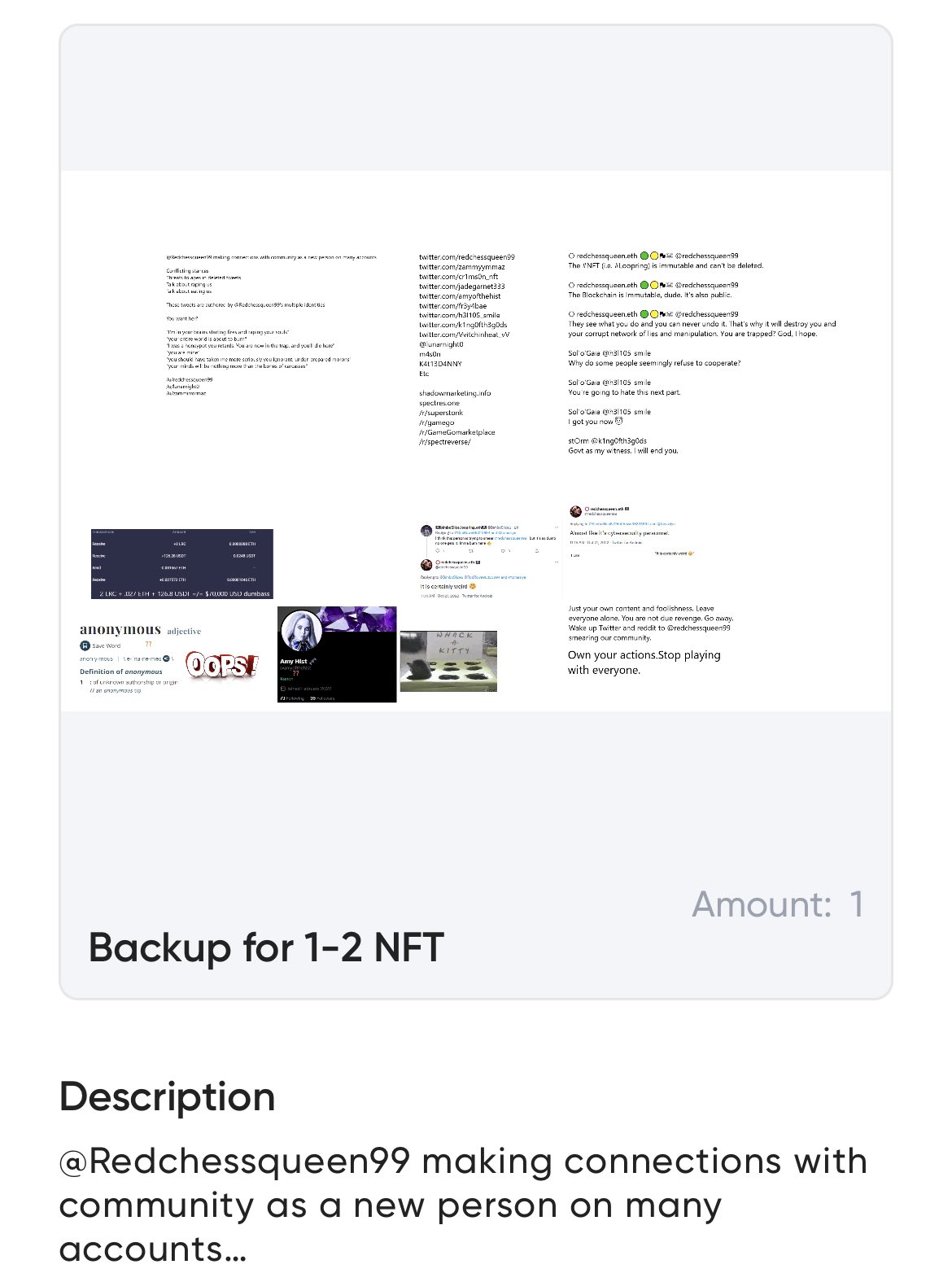 Moongirl.loopring.eth on Twitter: "Who keeps doing this? Cut that shit out. https://t.co ...