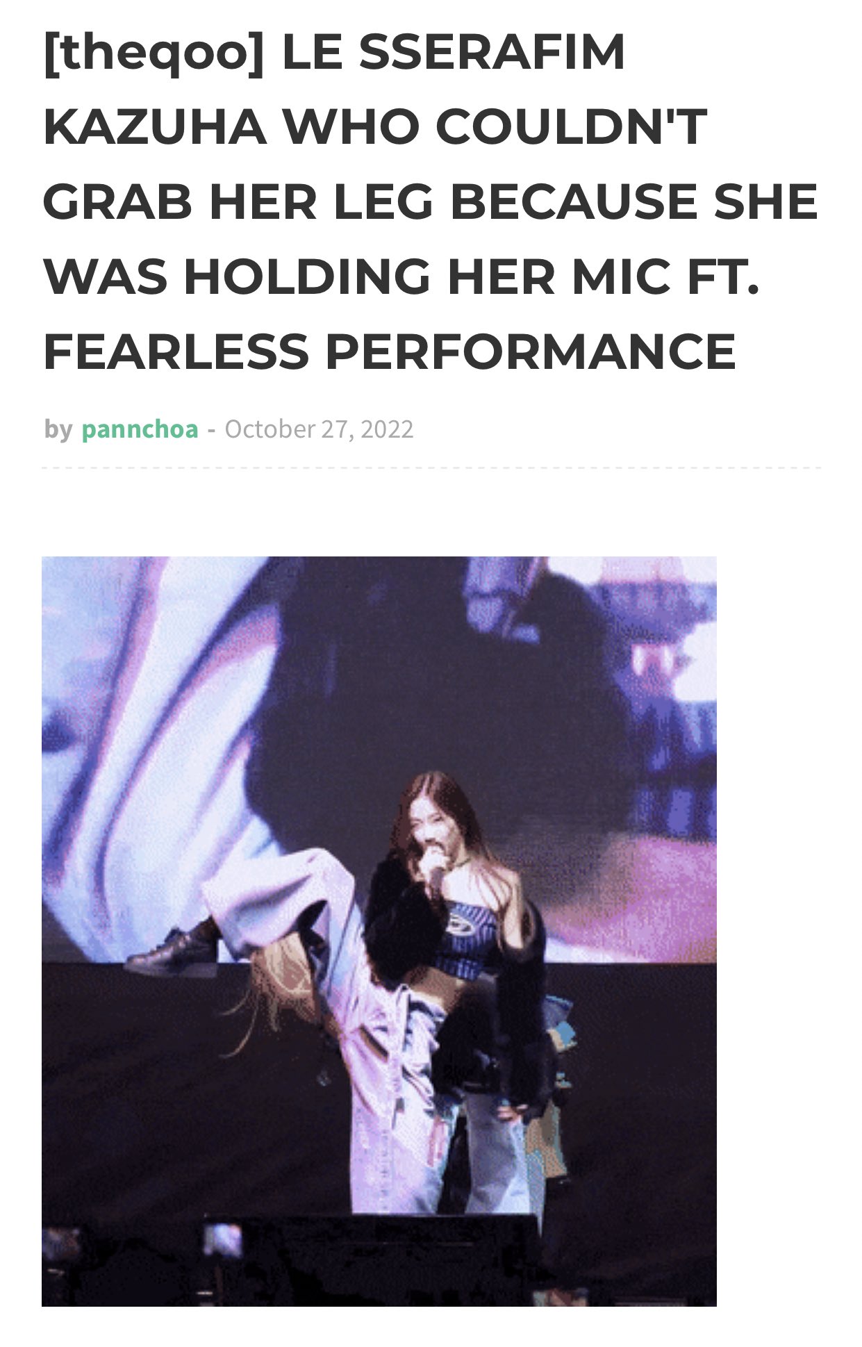 notpannchoa/notpannkpop/notnetizenbuzz on Twitter: "[ notpannchoa ] Knets praise Kazuha's core ...