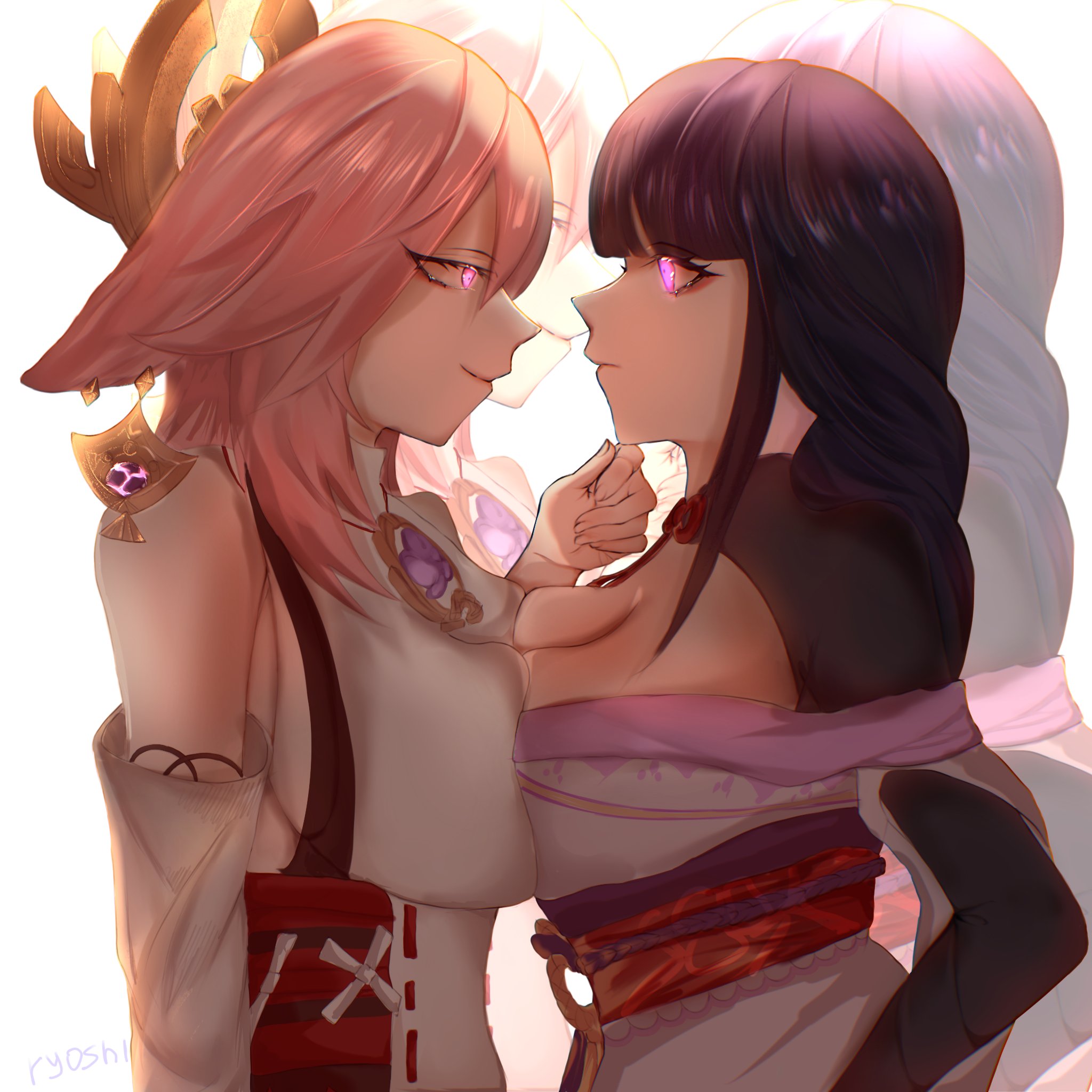 EI⚡️ & her puppy 🦊 on Twitter: "⚡️🦊 #eimikosweep #yaemiko #原神 #GenshinImpact #雷电将军 #RaidenShogun ...