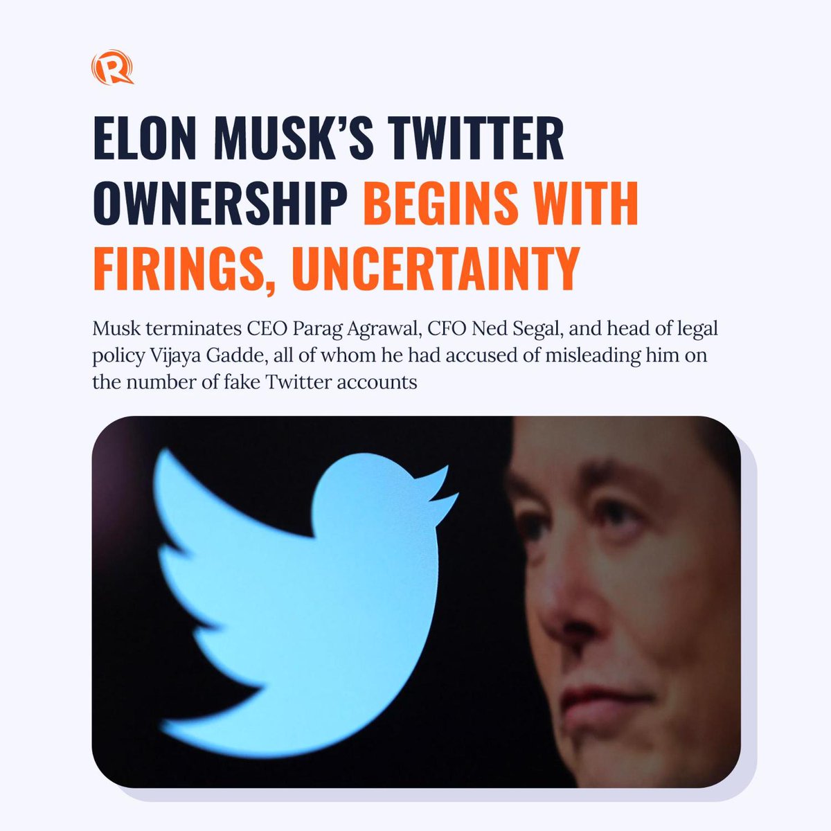 Elon Musk became Twitter Inc’s new owner on Thursday, October 27 ...