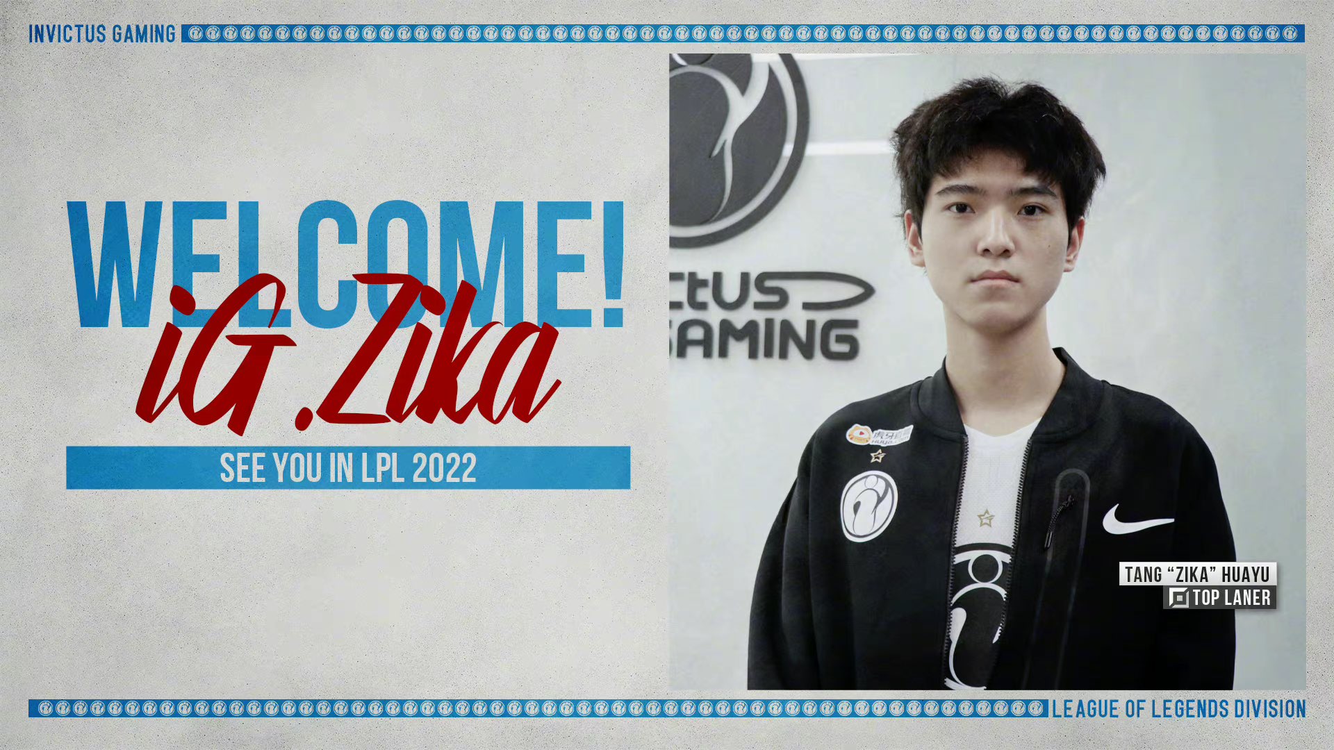 LPL Wooloo on Twitter: "[Rumour] V5 is negotiating with IG for top laner Zika and jungler Xun. # ...