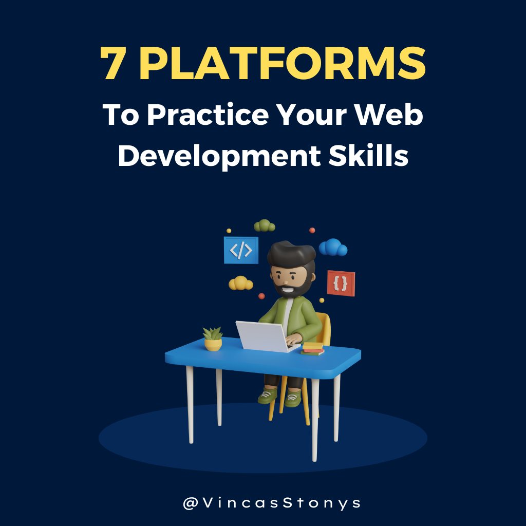 Vincas Stonys on Twitter: "You can only learn programming through practice. Here are 7 platforms ...