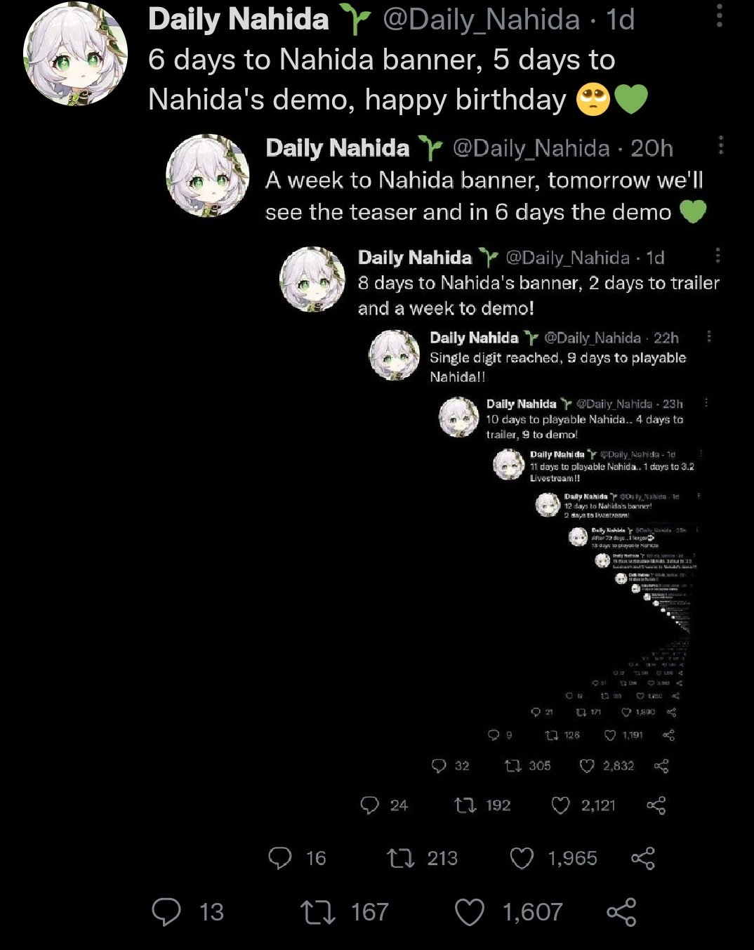 Daily Nahida 🌱 on Twitter: "5 DAYS TO NAHIDA'S BANNER https://t.co/Qt49RPafXq" / Twitter