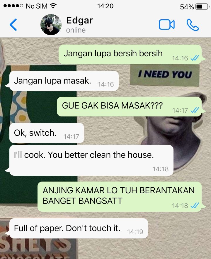 aca on Twitter: "Temporary housemate noren tweets au https://t.co/tovocLb2rN" / Twitter