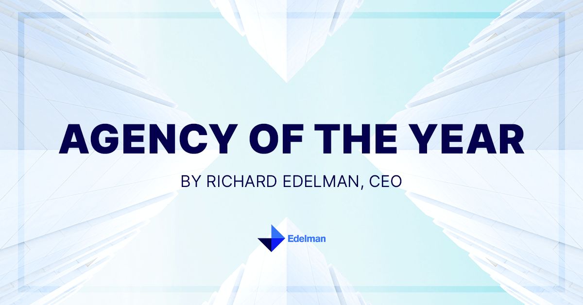 Edelman élue "Global PR Agency of the Year” lors des Global SABRE ...
