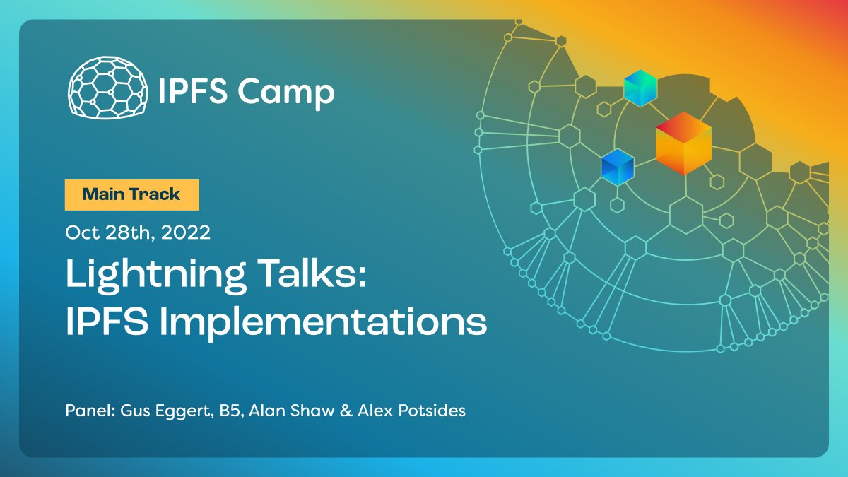 Ipfs On Twitter Hear A Series Of Lightning Talks From Lead Maintainers Of Key Ipfs 