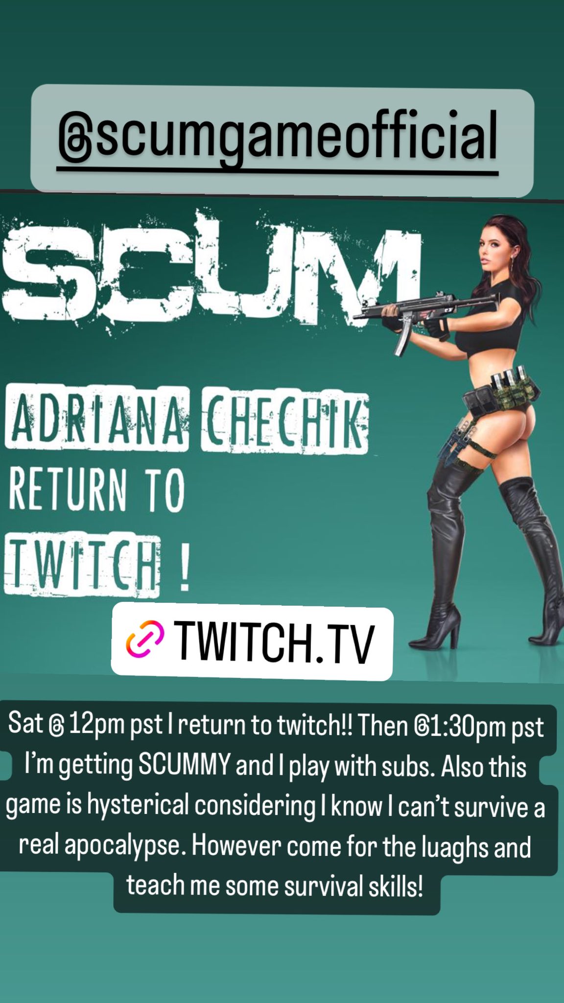 SCUM on Twitter: "@ChechikTv Welcome back! ️" / Twitter