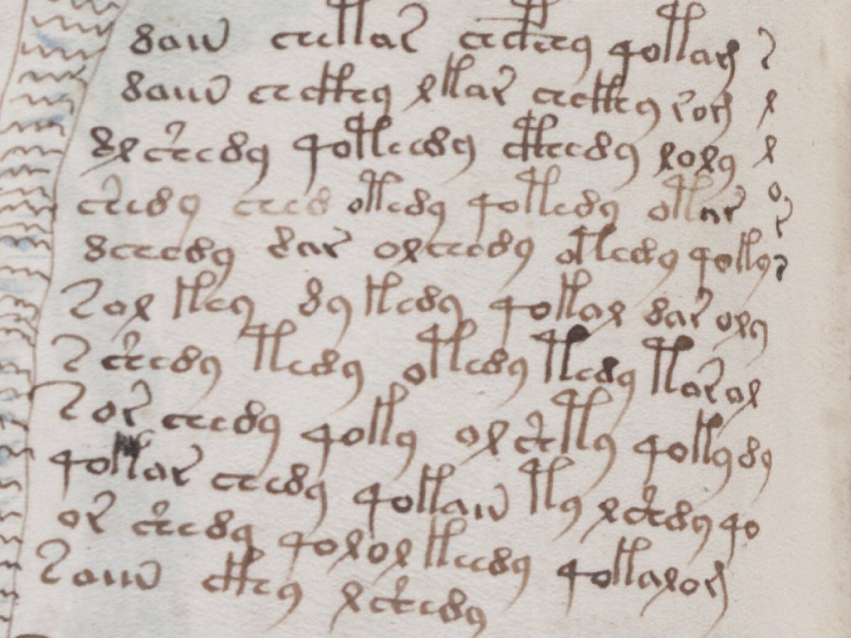 this handwriting is around 600 years old. but what does it say? is it a ...