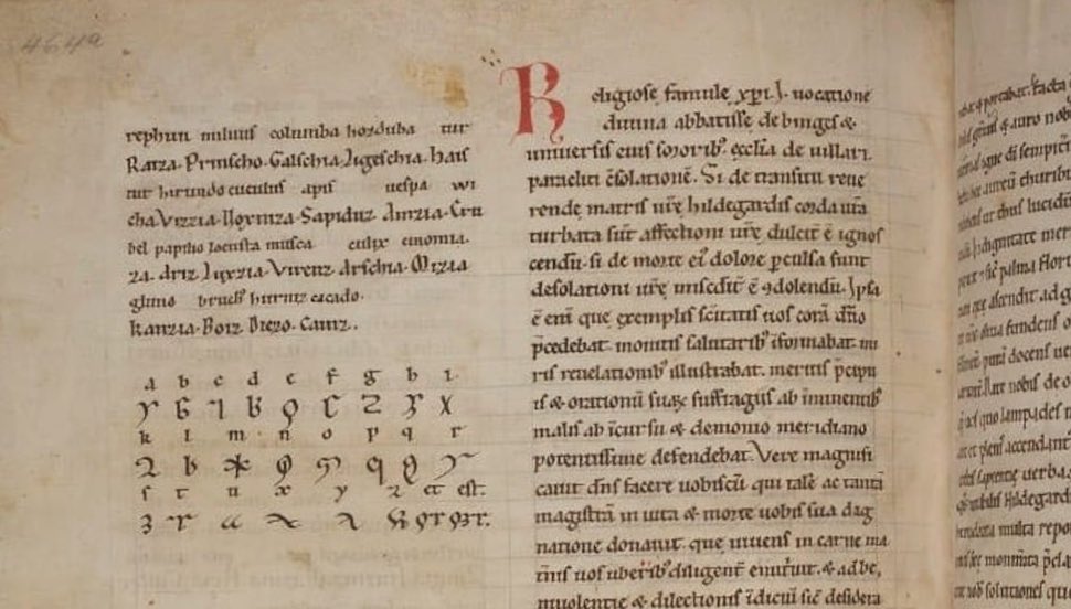 this handwriting is around 600 years old. but what does it say? is it a ...