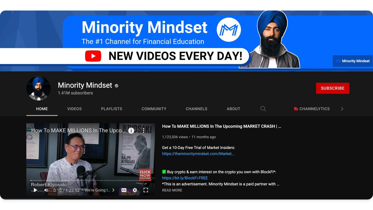 Youtube has more than 51,000,000 channels. Here are 13 of the TOP money channels that will teach ...