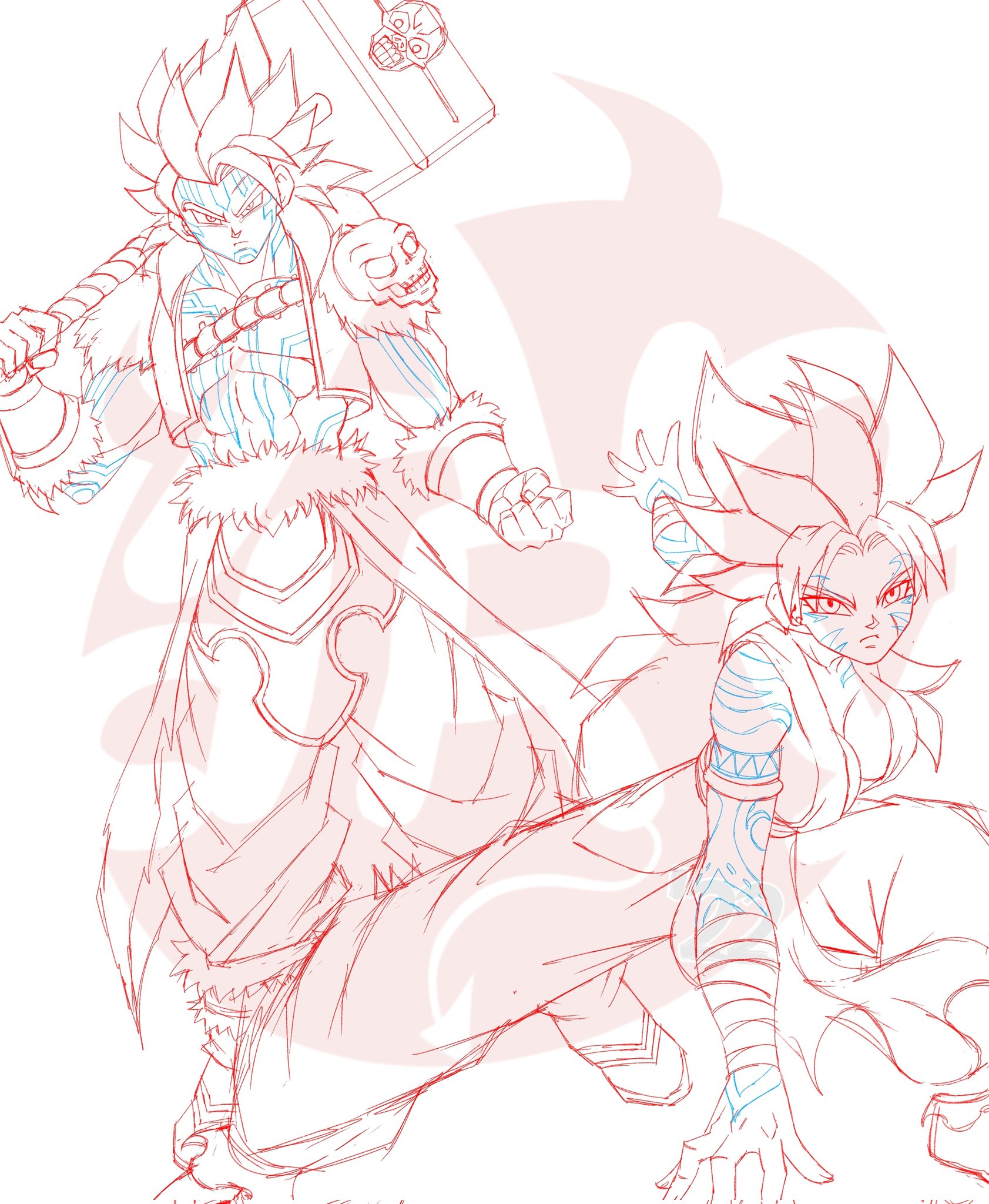 Kaosmerah on Twitter: "Matheus Khrono Force 3 & Lin Succesor form 4, OC & concept by @Emperor ...