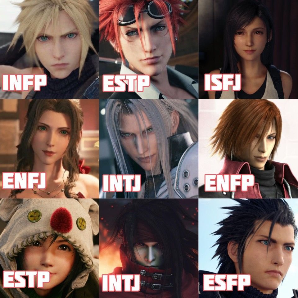 Final Fantasy Male Characters Cloud