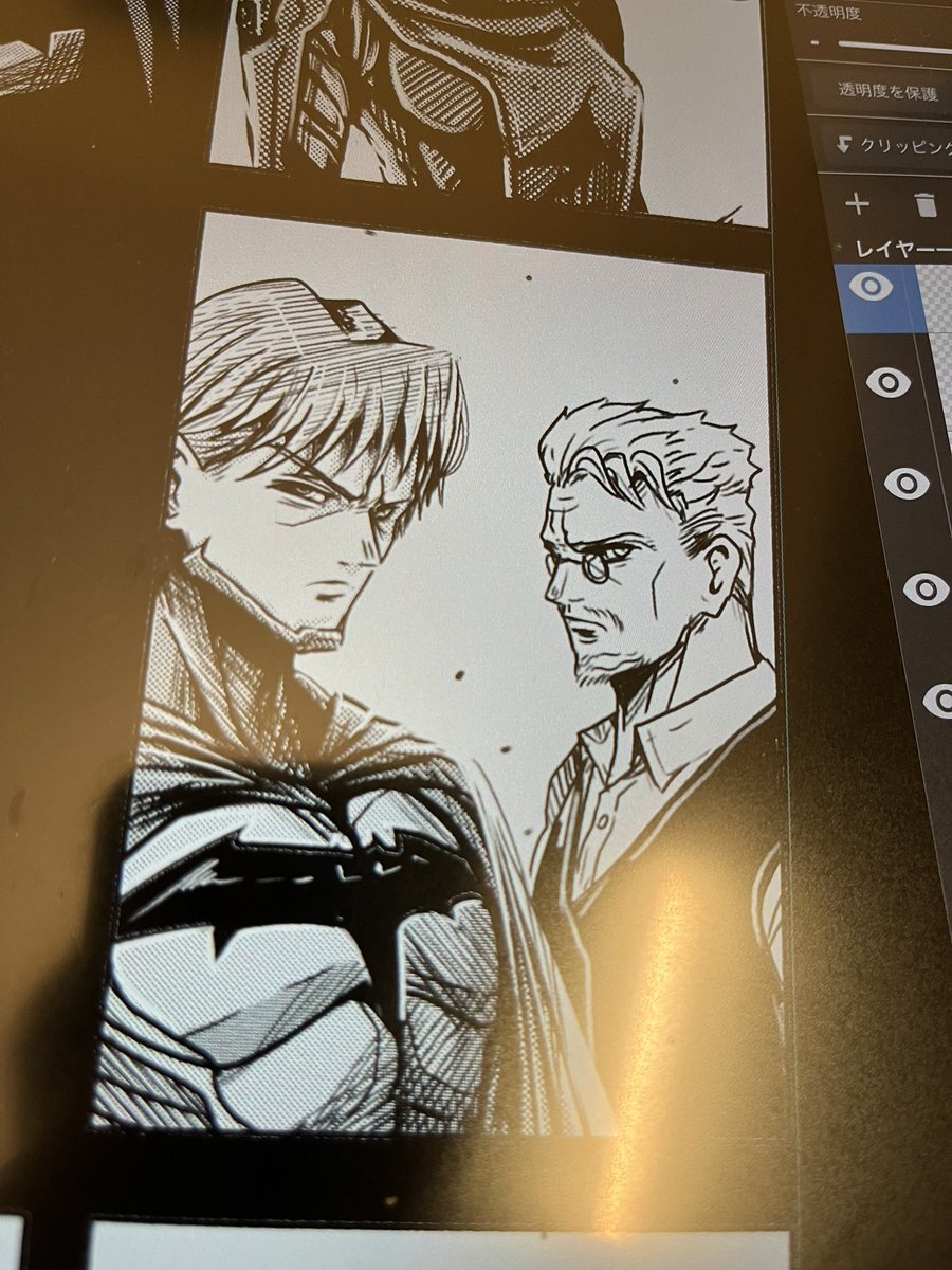 「#batman #イラスト Bruce Wayne &Alfred Pennyworth 」タ:ナカの漫画