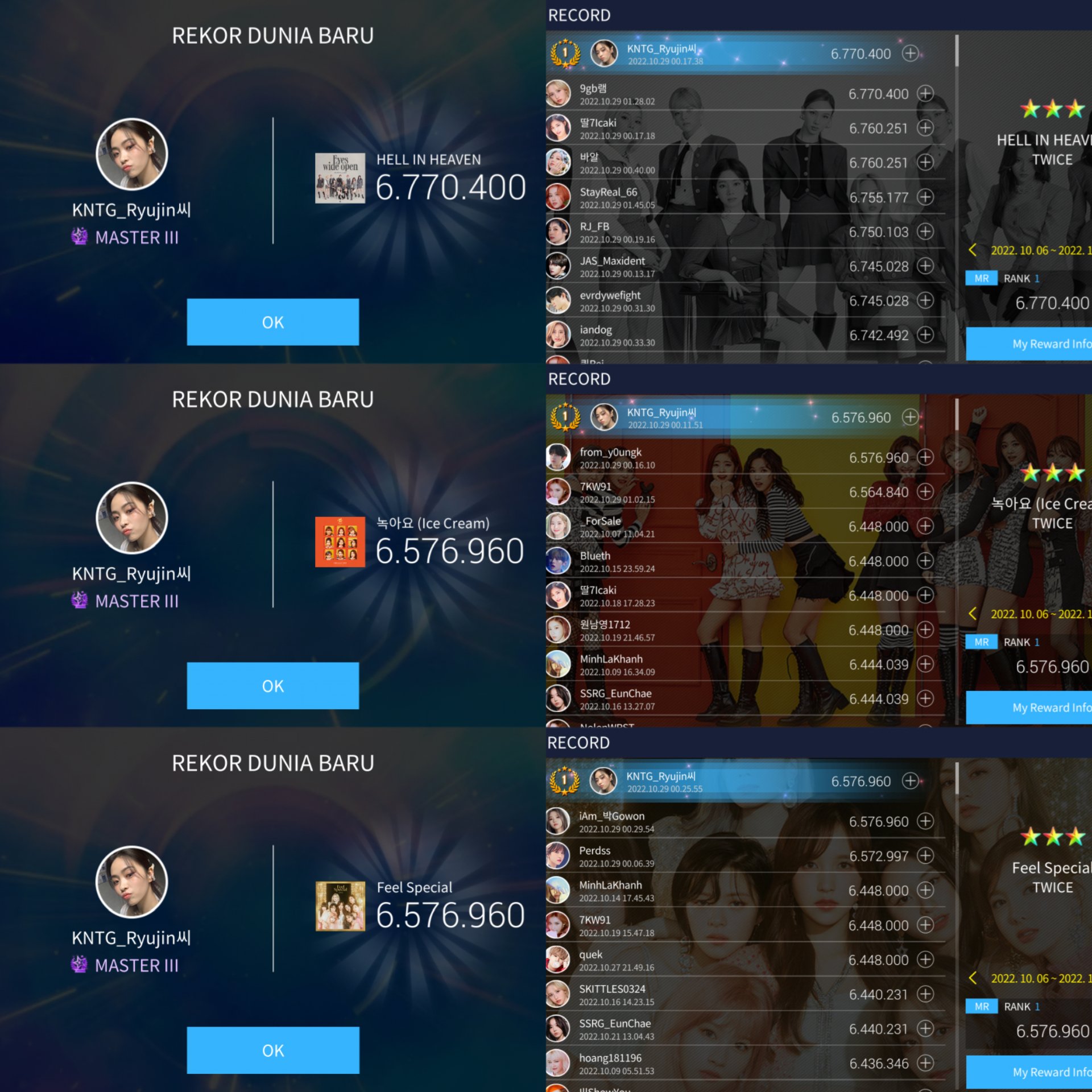 Ryuuu👻 on Twitter: "Dah segini dulu aja hasil race nya, sisanya nyusul kalo bisa 🥱🥱 https://t.co ...