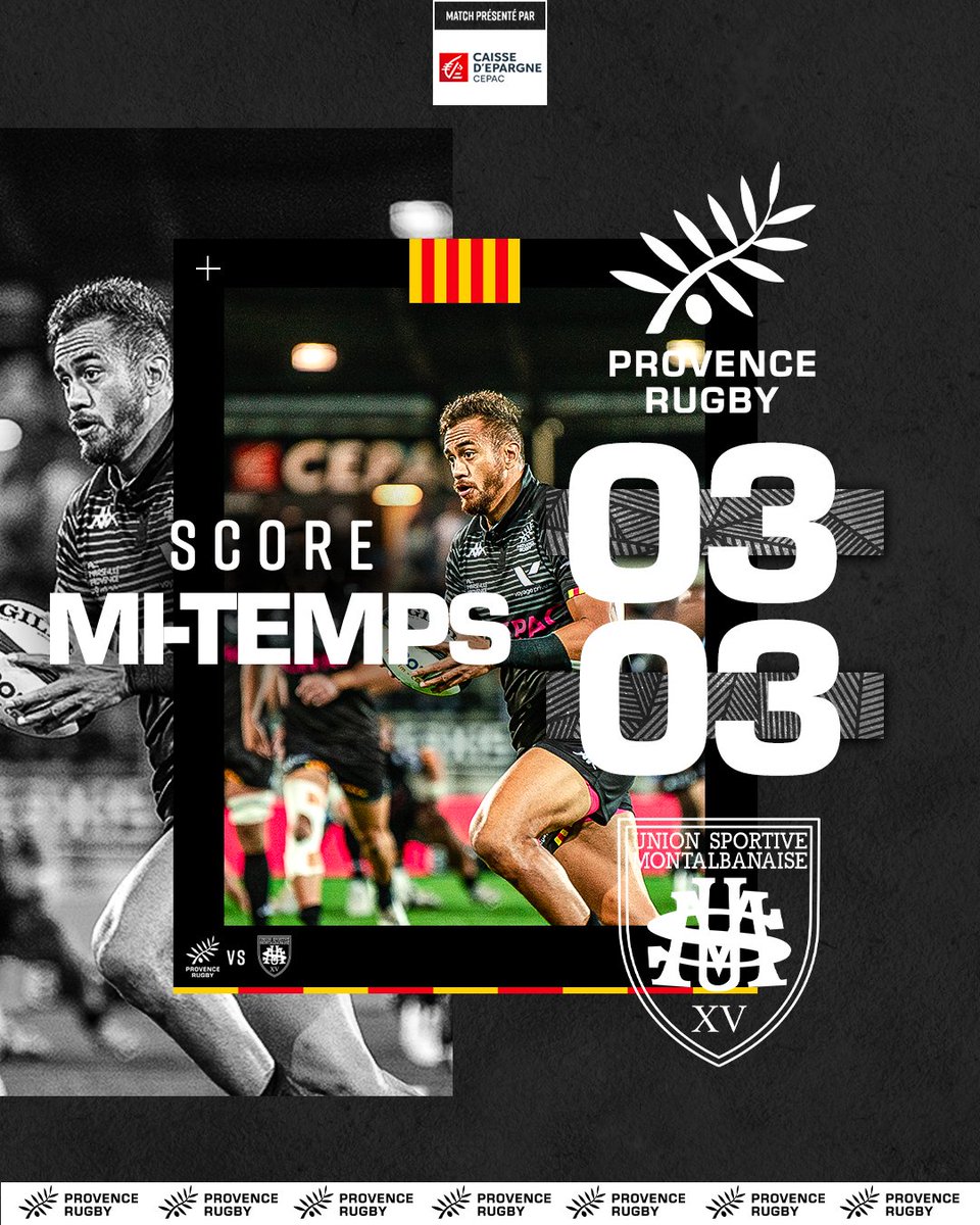 Rugby PRO D2 on Twitter: "RT @ProvenceRugby: 🔴MI-TEMPS | Match cadenassé par les deux équipes ...