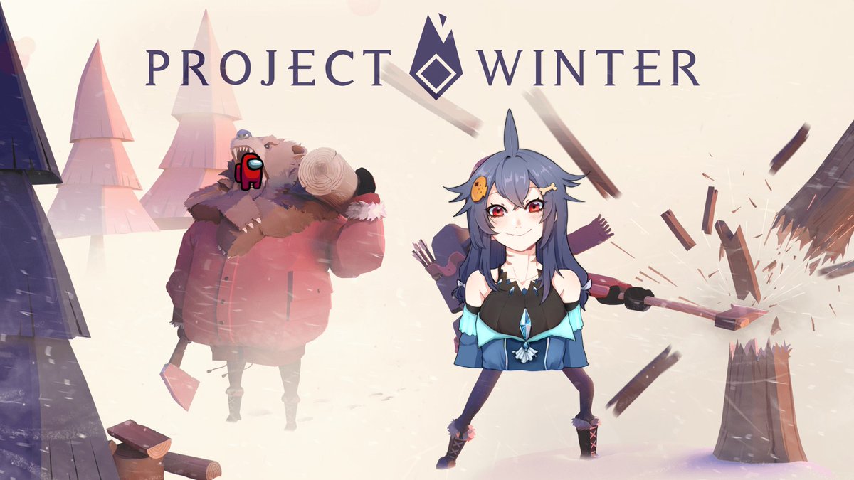 「🔴[ LIVE] NOW. PROJECT WINTER. w/ @Nagam」|🦴🦈 mako sameshima !のイラスト