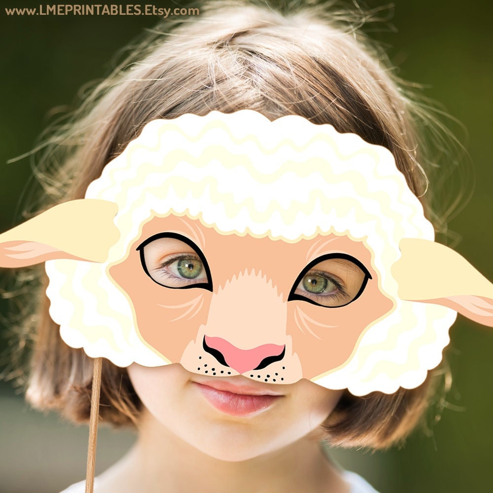 Printable Sheep Mask
