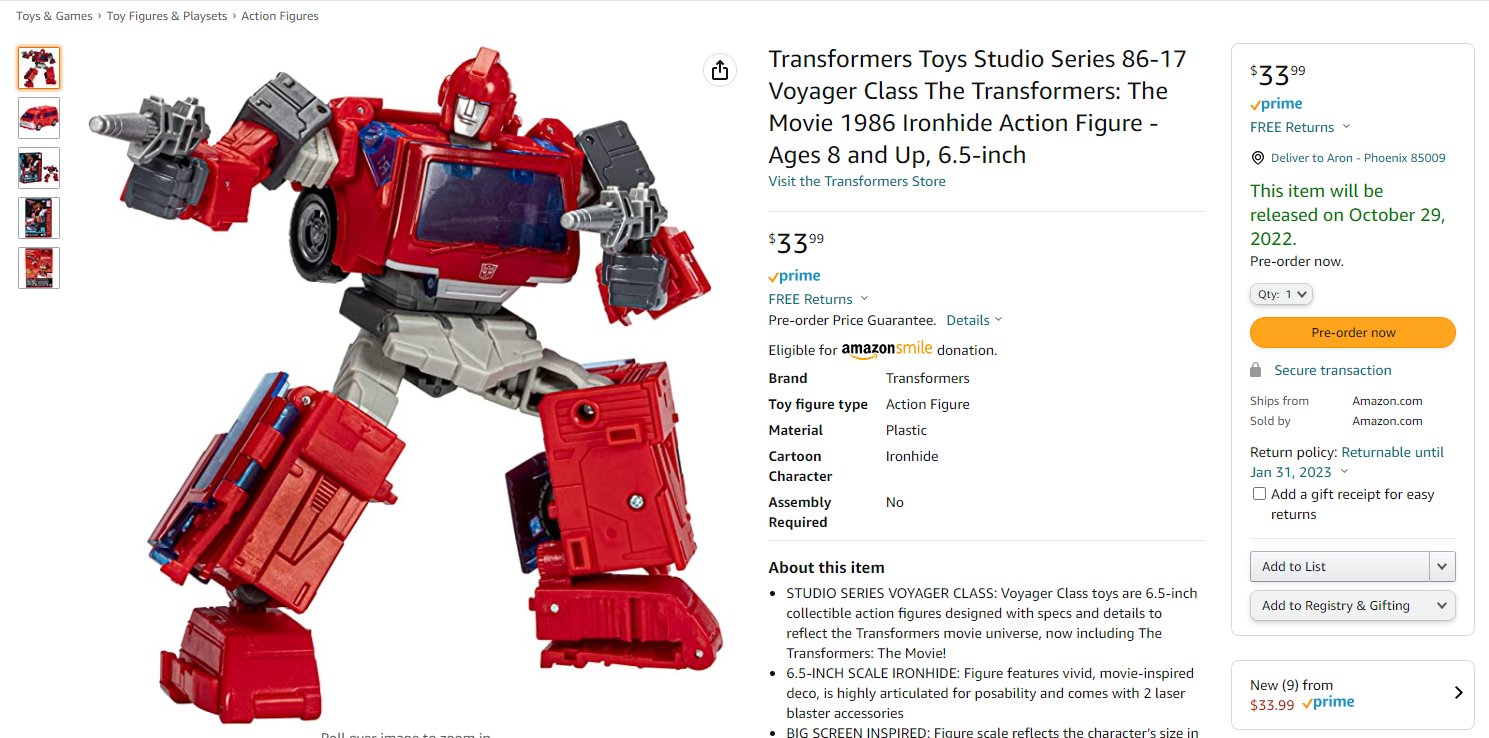 Transformers 2022 Ironhide