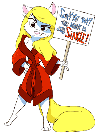 Sekmet AKA Mitch Beiro "marries" the Animaniacs character Minerva Mink ...