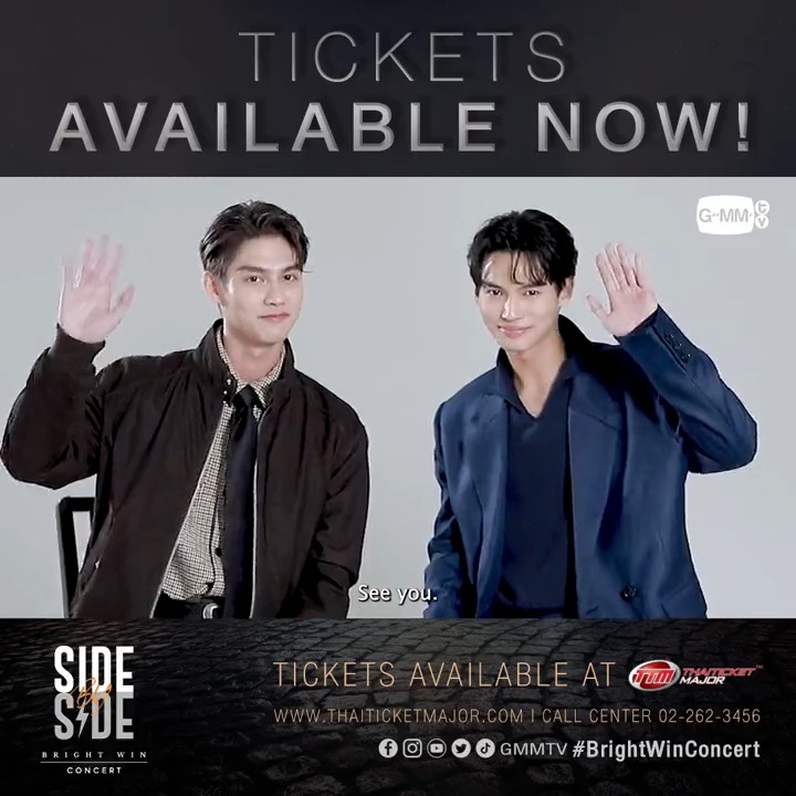 GMMTV on Twitter: "‘SIDE BY SIDE BRIGHT WIN CONCERT’ เปิดขายบัตรแล้ววันนี้ แล้วเจอกัน 24 ธันวาคม ...