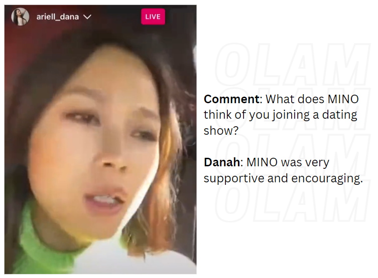 OLAM - MINO 송민호 - CITY+++ on Twitter: "[‼] MINO's sister Danah was on IG live & responded to ...