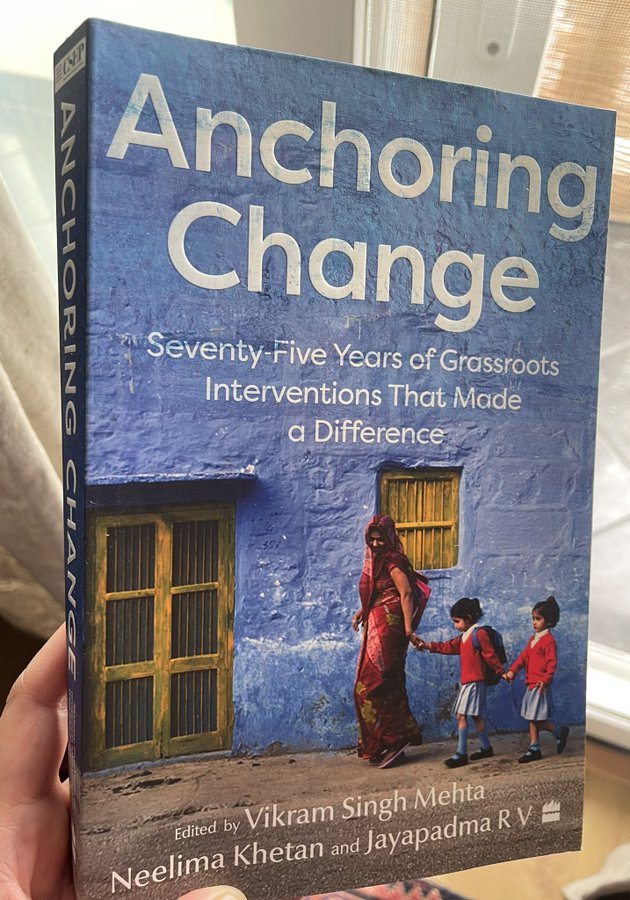 .@HarperCollinsIN's book 'Anchoring Change: Seventy-Five Years of ...